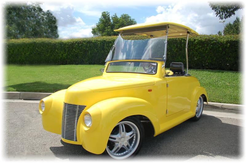 39 Hot Rod Roadster Electric Golf Cart