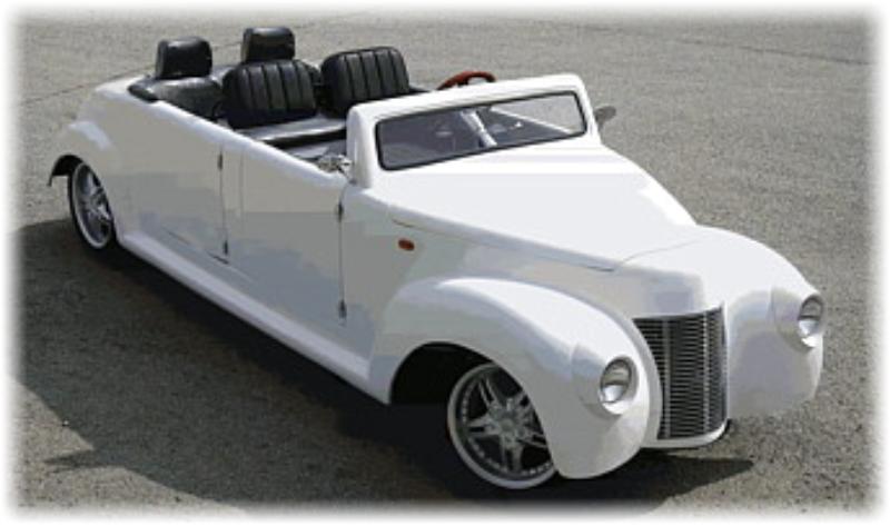 39 Hot Rod Roadster Electric Golf Cart