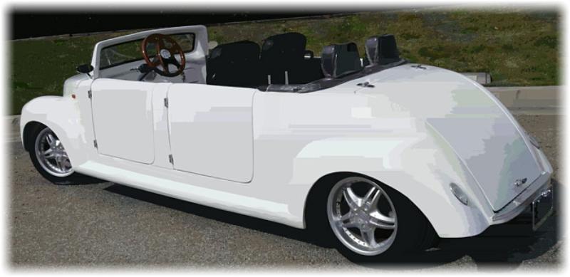 39 Hot Rod Roadster Electric Golf Cart